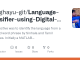 Github Deeghayu Git Language Classifier Using Digital Signal