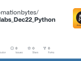 Github Automationbytes Devlabs Dec22 Python