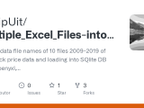 Github Philipuit Multiple Excel Files Into Sqlite Database Getting