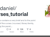 Github Mcdaniel Curses Tutorial This Repo Contains A Very Brief And