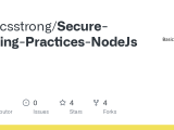 Github Basicsstrong Secure Coding Practices Nodejs