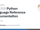 Python Language Reference Documentation Issue 84358 Python Cpython
