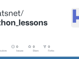 Github Goatsnet Python Lessons