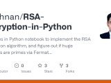 Github Parthnan Rsa Encryption In Python Exercises In Python