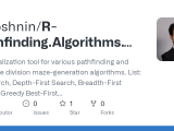 Github Amoshnin R Pathfinding Algorithms Visualizer вљўпёџ Visualization