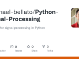 Github Michael Bellato Python Signal Processing Toolbox For Signal