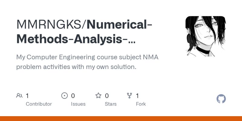 Github Minhbau Pythonnumericalmethod Solutions This Repo Contains - Best Colorful Arts in Ultra HD