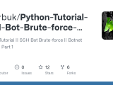 Github Ncorbuk Python Tutorial Ssh Bot Brute Force Botnet Series Part