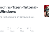 Github Hyperchris Tizen Tutorial On Windows Install And Run Hello