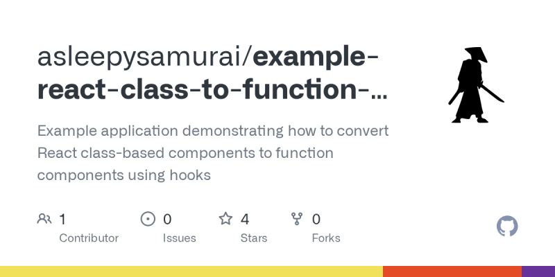 Github Asleepysamurai Example React Class To Function Component - Best Gradient Patterns in 8K