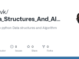 Github Bla Vk Data Structures And Algorithm Python Tasks On Python