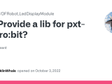 Provide A Lib For Pxt Micro Bit Issue 3 Dfrobot Dfrobot