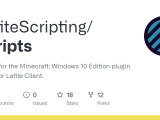 Github Latitescripting Scripts Scripts For The Minecraft Windows 10