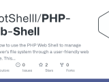 Github Rootshelll Php Web Shell Learn How To Use The Php Web Shell
