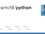 Github Vikramv18 Python Phython