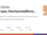 Github Codribble Codrops Horizontalsmoothscrolllayout Some Ideas For