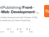 Github Packtpublishing Front End Web Development With Modern Html Css