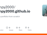 Github Chenpy2000 Chenpy2000 Github Io Build My Portfolio From Scratch
