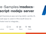 Github Azure Samples Msdocs Javascript Nodejs Server Javascript