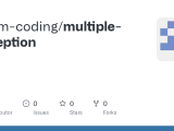 Github Fatim Coding Multiple Exception