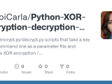 Github Crivoicarla Python Xor Encryption Decryption Script Python