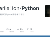 Github Charliehon Python B站黑马程序员python教程学习笔记