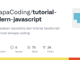 Github Kenapacoding Tutorial Modern Javascript Ini Merupakan
