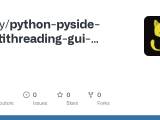 Github Ycaty Python Pyside Multithreading Gui Example