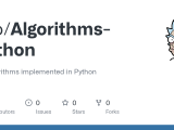 Github Ego Algorithms Python All Algorithms Implemented In Python