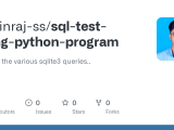 Github Abhinraj Ss Sql Test Using Python Program To Study The
