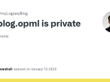 Blog Opml Is Private Issue 2 Scripting Mylogseqblog Github