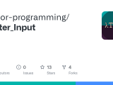 Github Tensor Programming Flutter Input