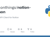 Github Pythonthings Notion Python Python Api Client For Notion