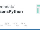 Github Rvedadak Lessonspython