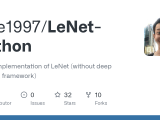 Github Site1997 Lenet Python A Tiny Implementation Of Lenet Without