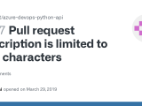 Pull Request Description Is Limited To 400 Characters Issue 197