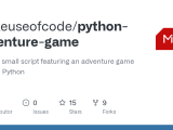 Github Makeuseofcode Python Adventure Game This Is A Small Script