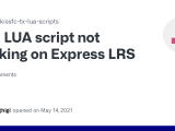 Lua Script Not Working On Express Lrs Issue 53 Flyduino Kissfc Tx