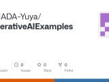 Github Yamada Yuya Generativeaiexamples