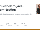 Github Marquesbelem Java System Testing Repositório Da Atividade Da