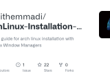 Github Sumithemmadi Archlinux Installation Guide This Is A Guide For