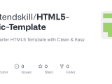 Github Frontendskill Html5 Basic Template Basic Starter Html5