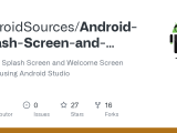 Github Androidsources Android Splash Screen And Welcome Screen