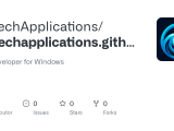 Github Mytechapplications Mytechapplications Github Io App Developer