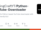 Github Codingcraftyt Python Youtube Downloader A Powerful Python