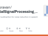Github Bugsravan Digitalsignalprocessing Courseworkproject Spectral