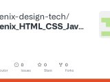 Github Phoenix Design Tech Phoenix Html Css Javascript Projects