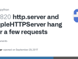 Http Server And Simplehttpserver Hang After A Few Requests Issue