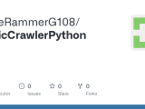 Github Coderammerg108 Basiccrawlerpython