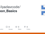 Python Basics Basicpython 1 Ipynb At Main Nikhilyadavcode Python